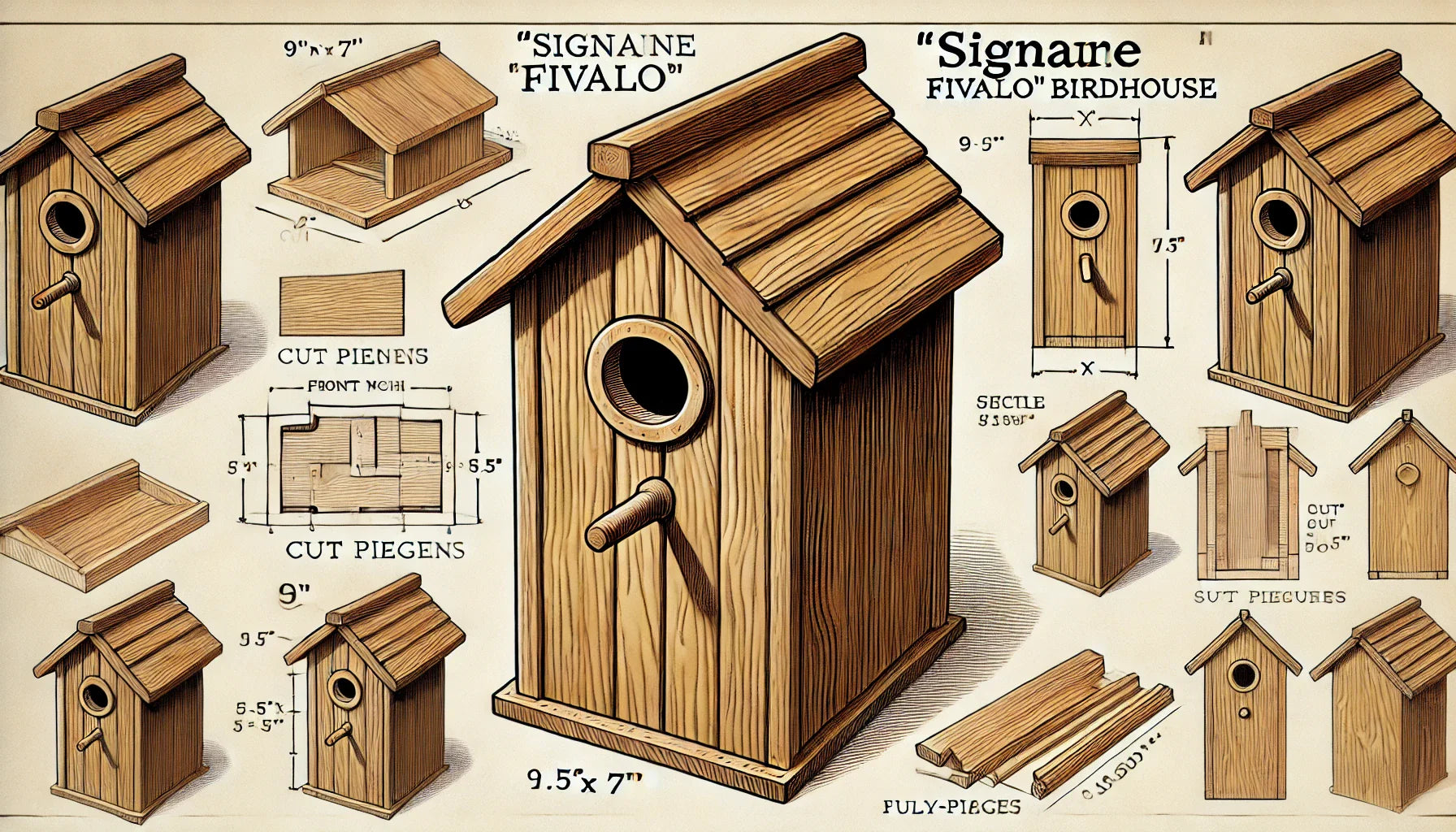 DIY Birdhouse Plan: "Signature Fivalo" Design