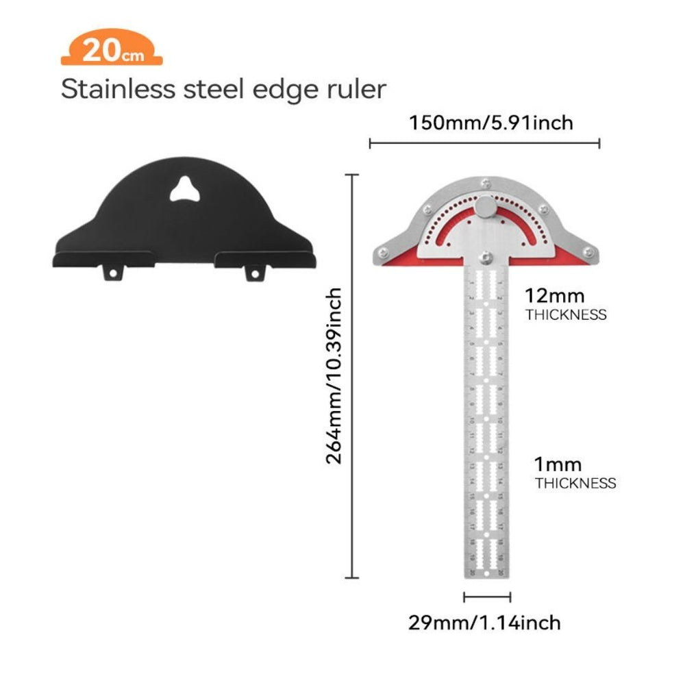 Fivalo™ Adjustable Woodworking Angle Ruler – 5-in-1 Precision Layout ...